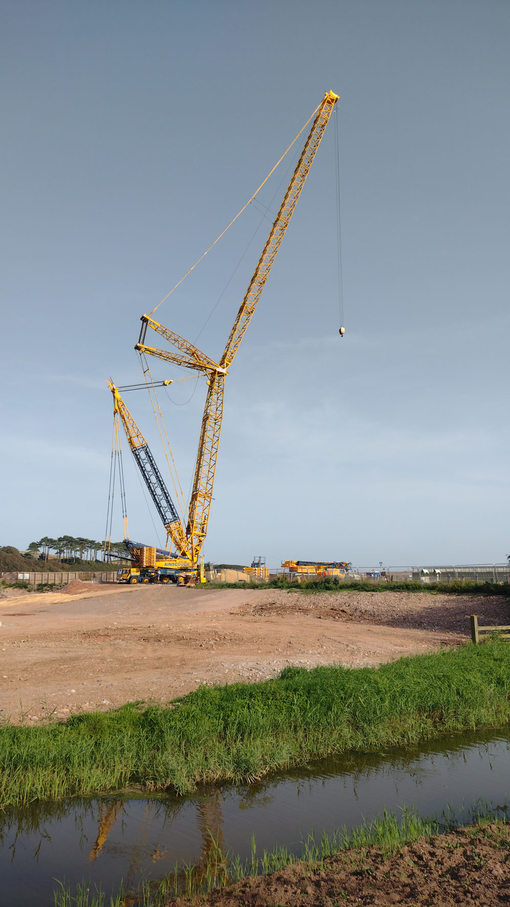 Monster crane assembled on Budleigh Seafront | East Devon Watch