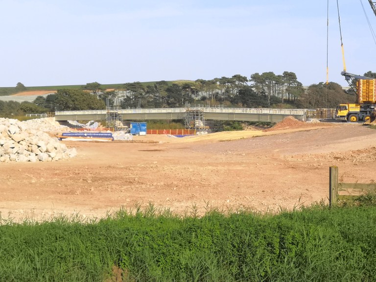 Lower Otter Valley footbridge – the final lift | East Devon Watch