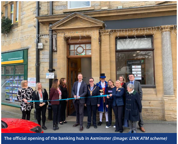 Axminster’s new banking hub is now officially open | East Devon Watch
