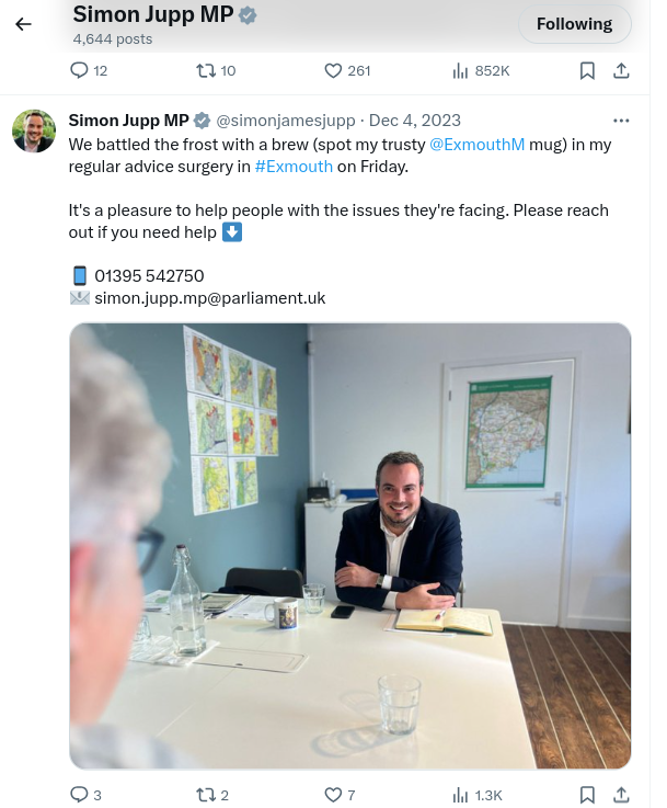 Simon Jupp – The camera never lies | East Devon Watch