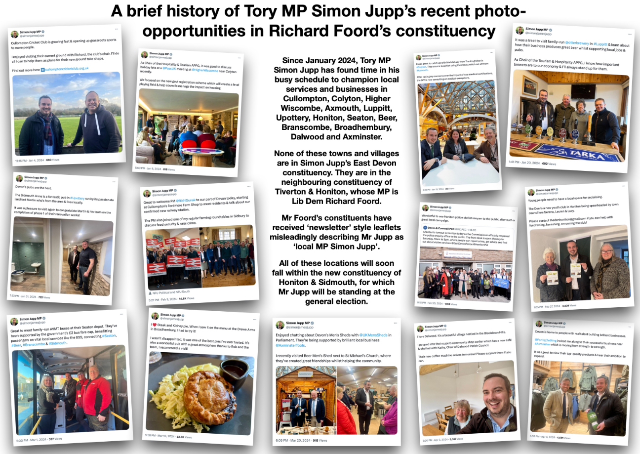 A brief history of Tory MP Simon Jupp’s recent Photo Ops in Richard ...