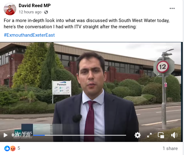 David Reed MP Meets Susan Davy. She refuses all interviews. What did he ...