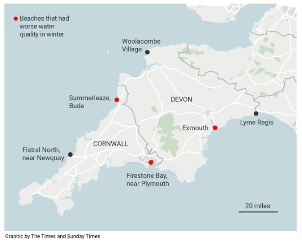 Water quality at cleanest swimming spots plummets in winter | East ...
